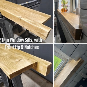 Thin Window Sills, With Front Lip & Corner Notches | Window Ledge Shelf ...