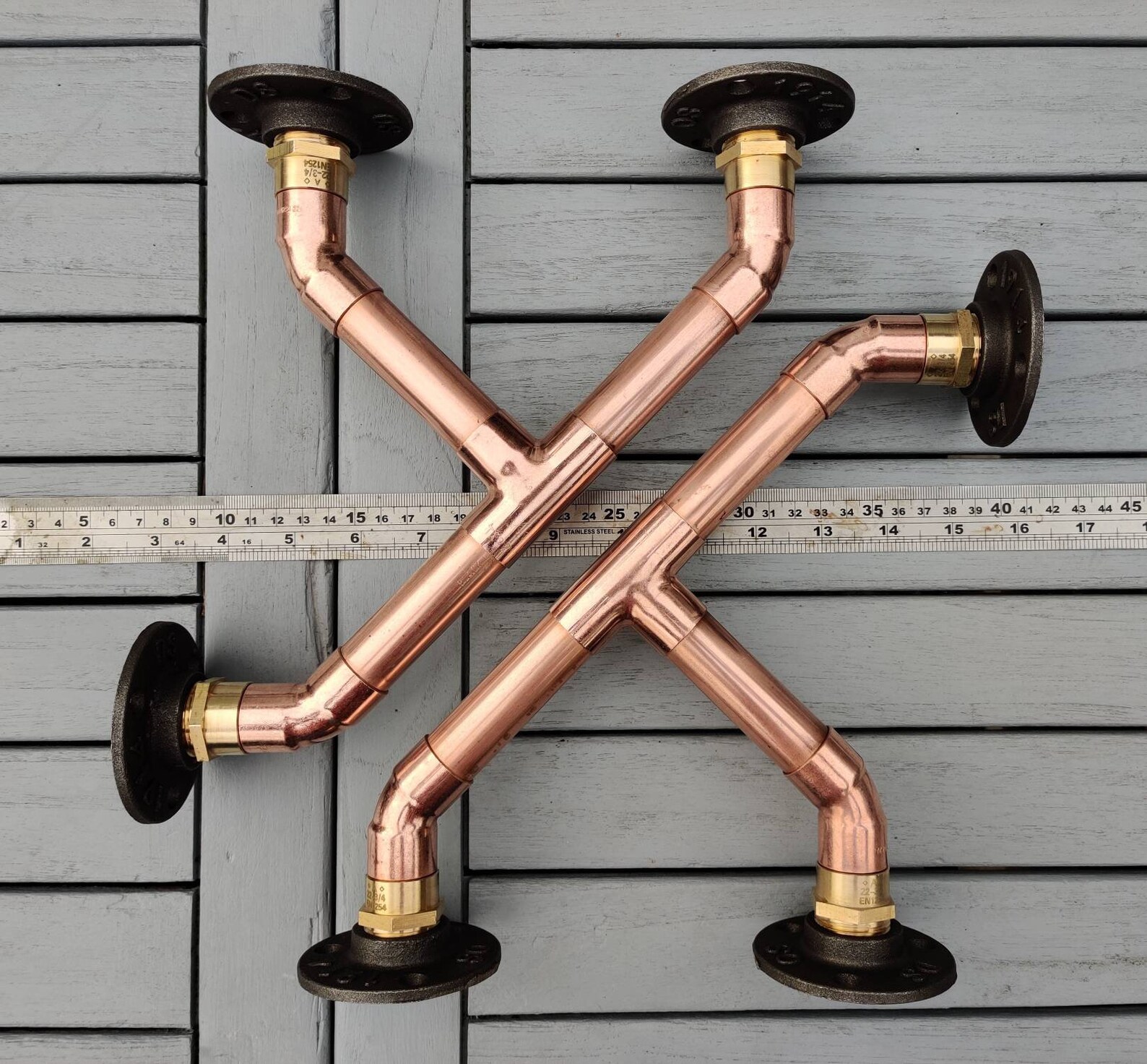 Industrial Designed '3 Prong Extra Strong' Copper Pipe - Etsy Italia