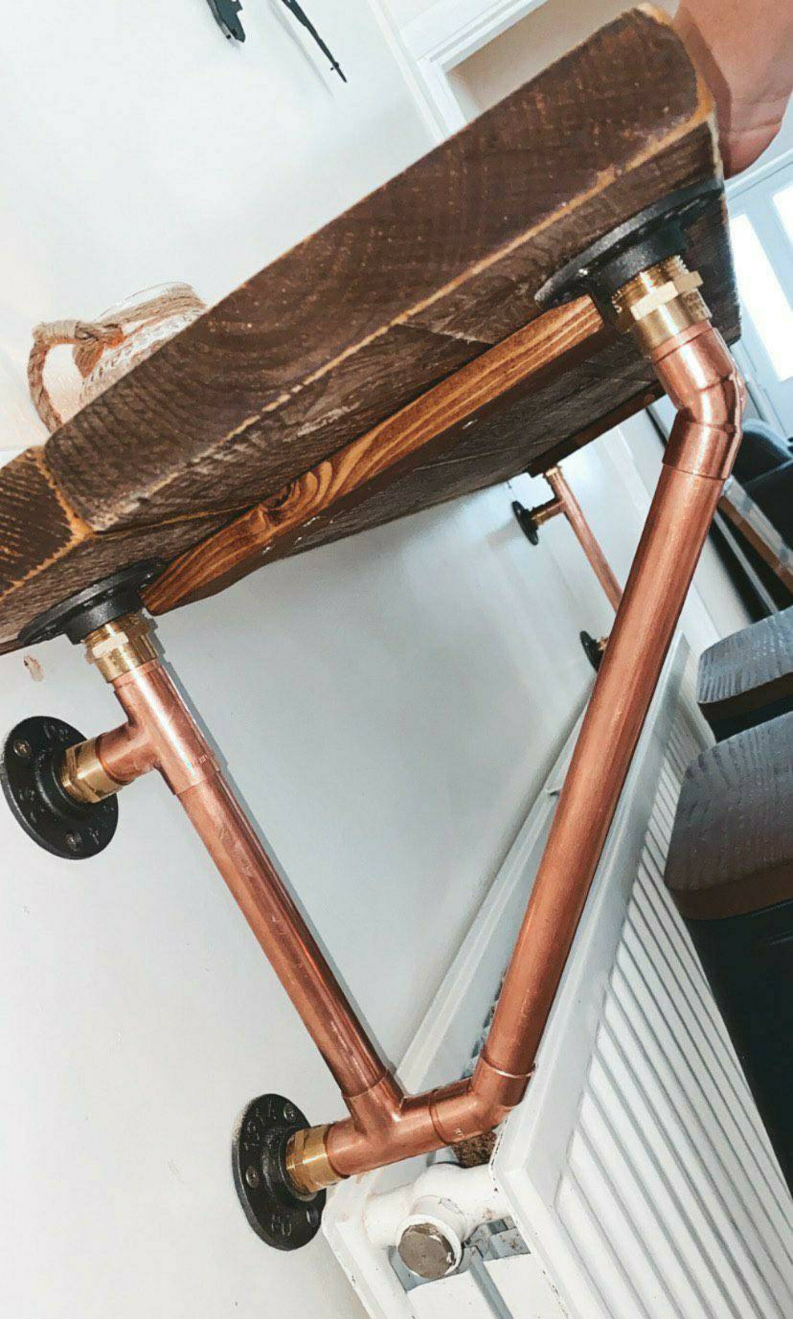 rustic-breakfast-bar-supported-by-4-prong-extra-strong-shelf-etsy