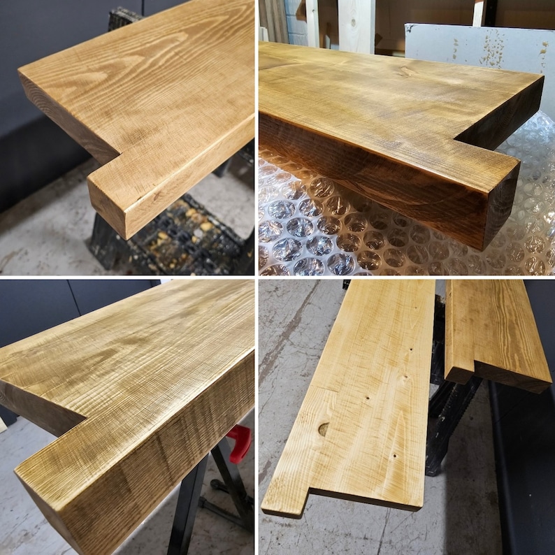 Chunky Rustic Window Sills, With Front Notches | Window Ledge Shelf ...