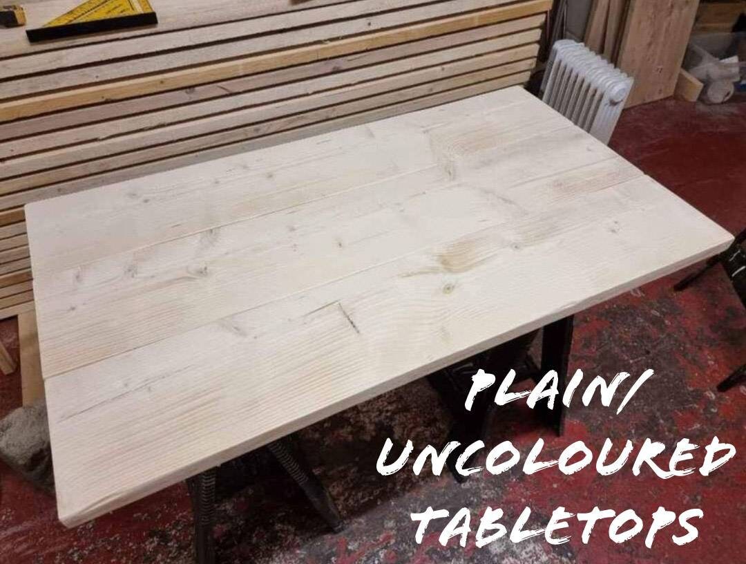Plain Uncoloured Rustic Desktop/ Tabletop reclaimed Wood/ Scaffold ...