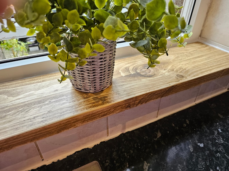 Rustic Window Sills | Reclaimed Wood | Window Ledge Shelf | Farmhouse ...