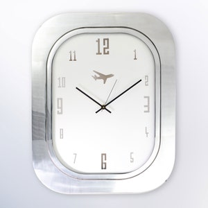 Airplane Art Boeing 747 Window Clock - White - Etsy
