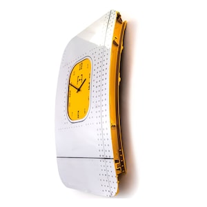 Airplane Art Boeing 747 Fuselage Clock - Yellow - Etsy