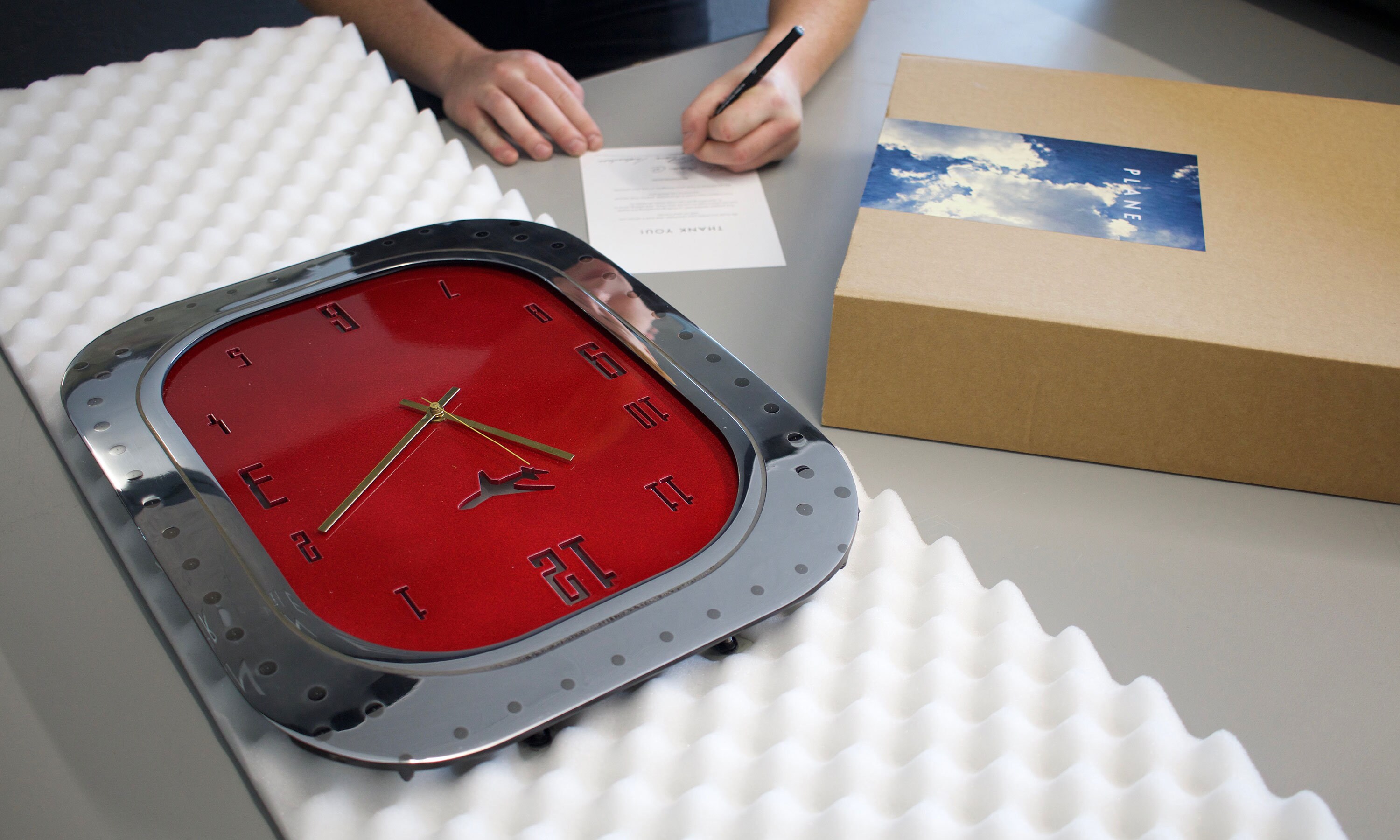 Airplane Art Boeing 747 Window Clock - White - Etsy