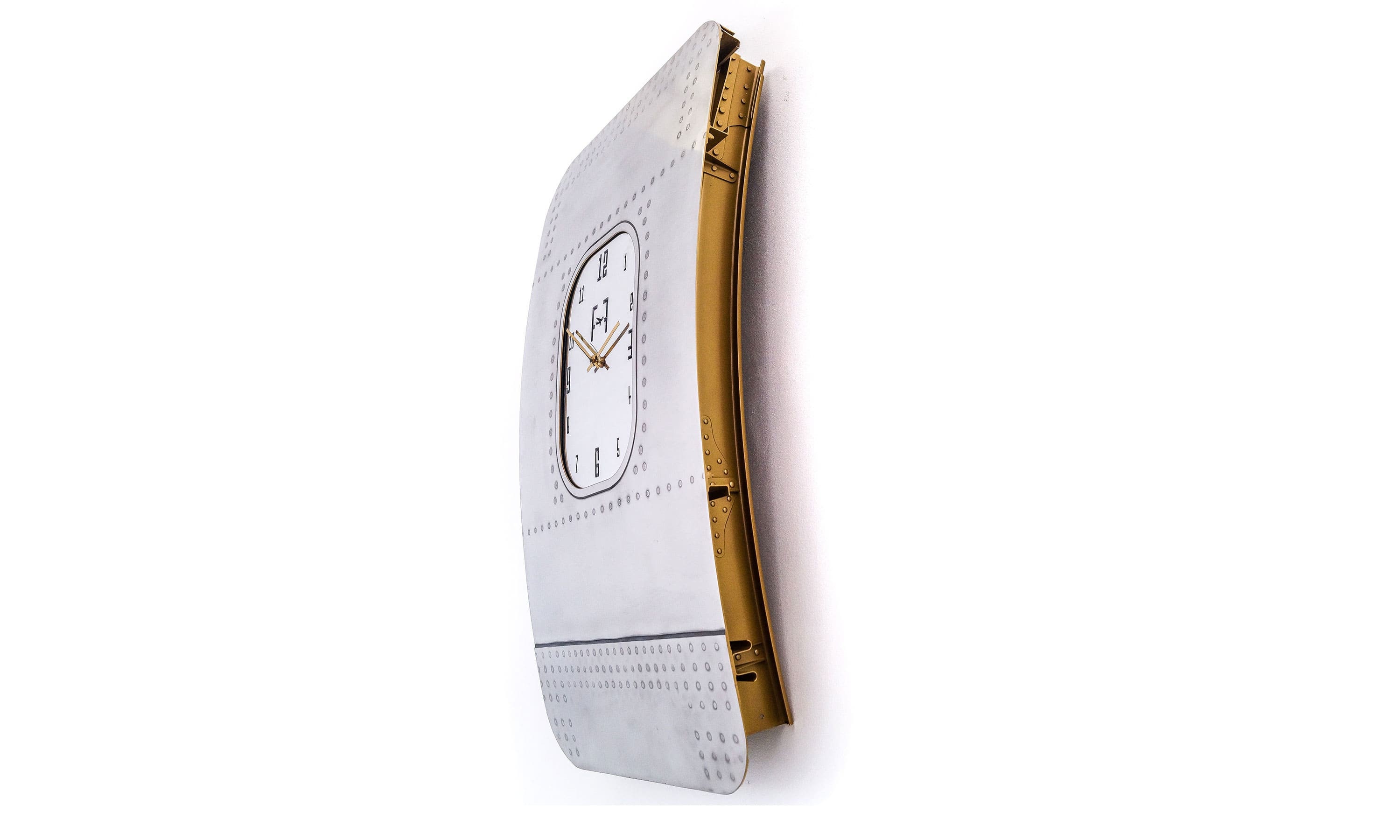 Airplane Art Boeing 747 Fuselage Clock - Gold - Etsy