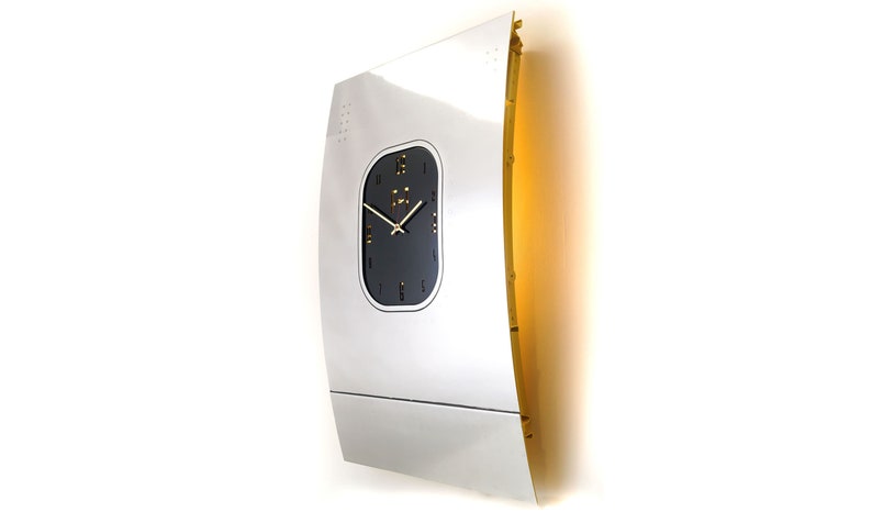Airplane Art Boeing 747 Fuselage Clock - Yellow and Black - Etsy