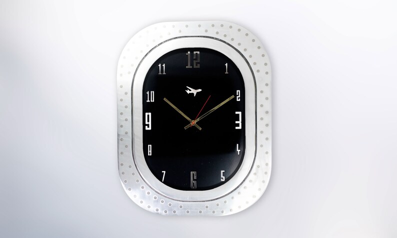 Airplane Art Airbus A320 Window Clock - Black - Etsy