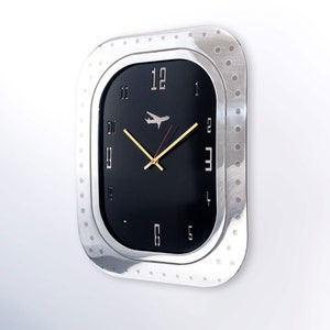 Airplane Art Boeing 747 Window Clock - Black - Etsy