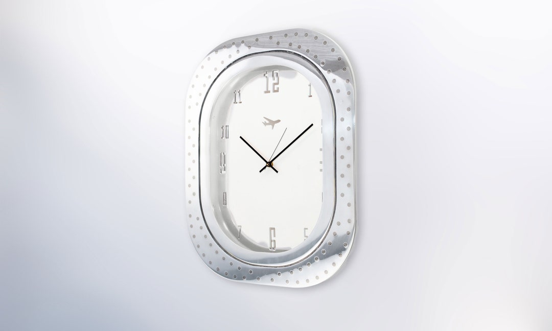 Airplane Art Airbus A320 Window Clock - White - Etsy