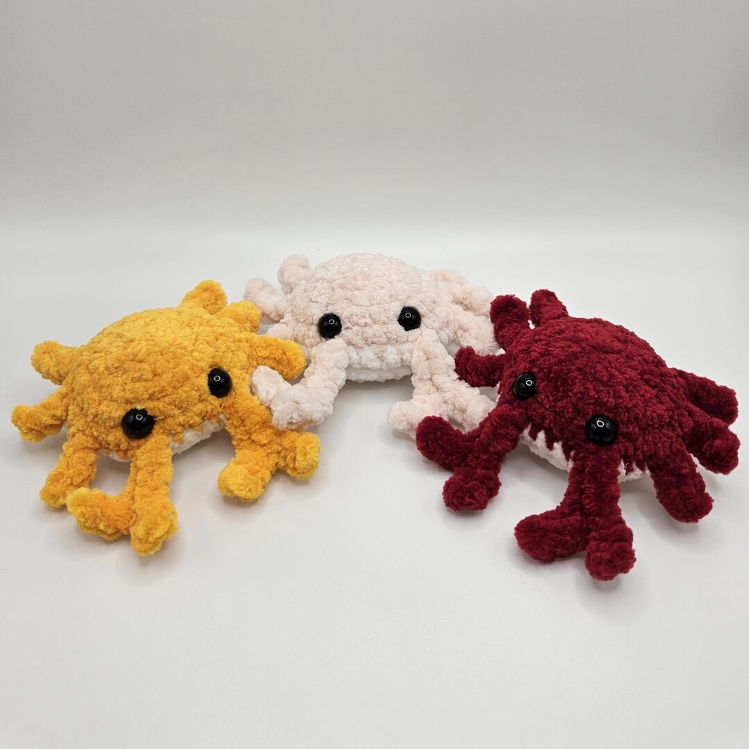 ONE Crochet Soft Crab Doll (3 Inches Long) - Etsy