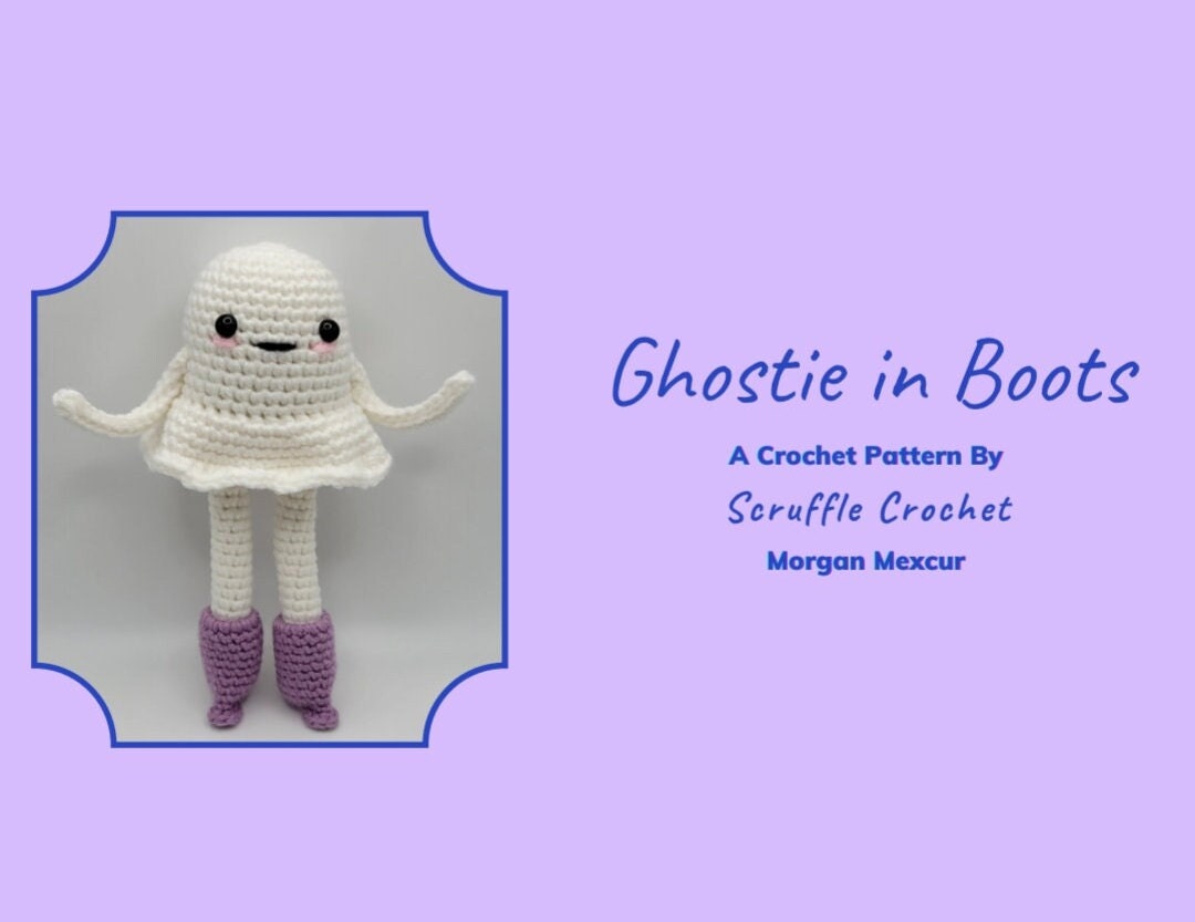 DIGITAL PDF Crochet PATTERN Ghostie in Boots - Etsy