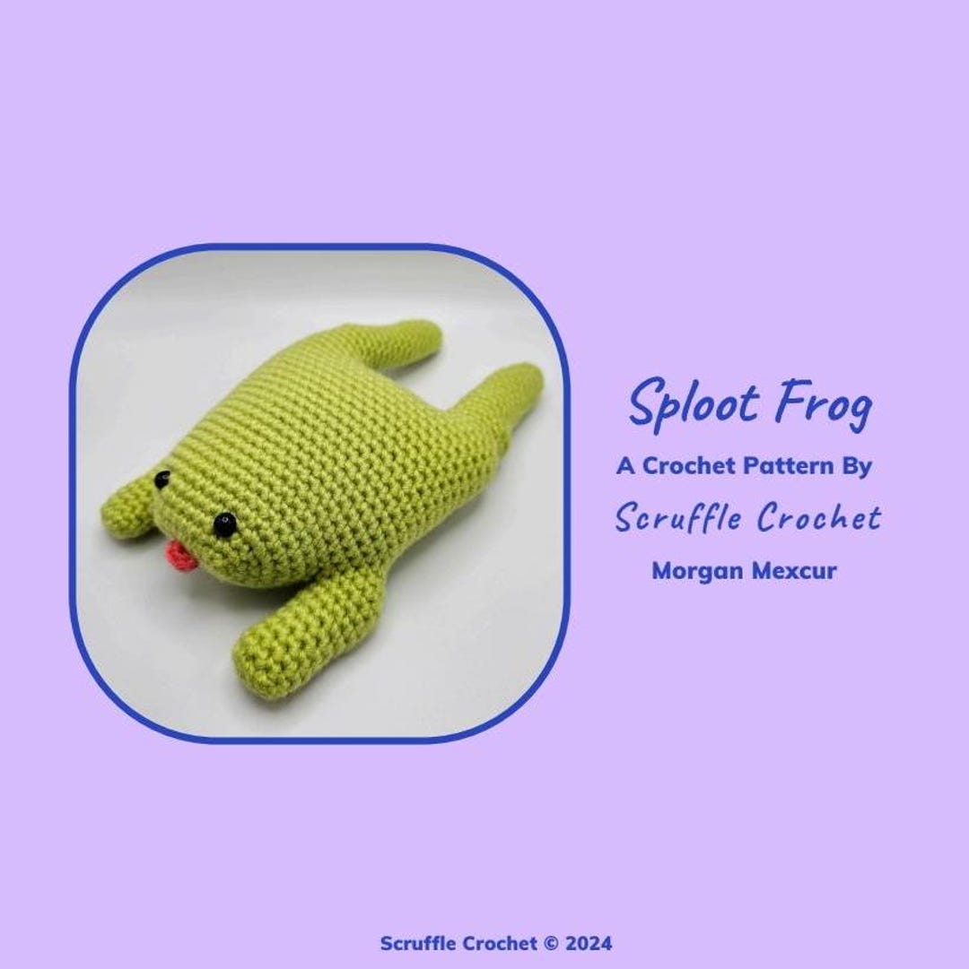 DIGITAL PDF Sploot Frog Crochet Pattern - Etsy
