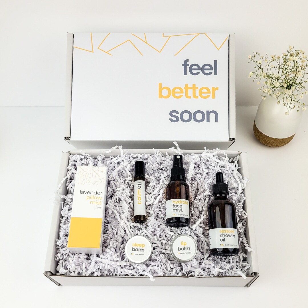 FEEL BETTER SOON Gift Box – Get Well Hamper, Sending Hugs & Self-care ...