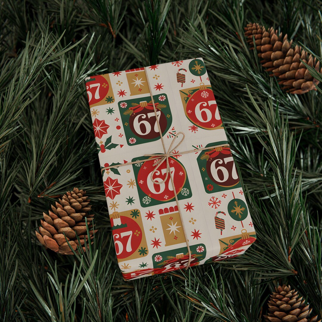 67 Wrapping Paper Vintage | Christmas 67 Countdown Gift Wrap - Etsy