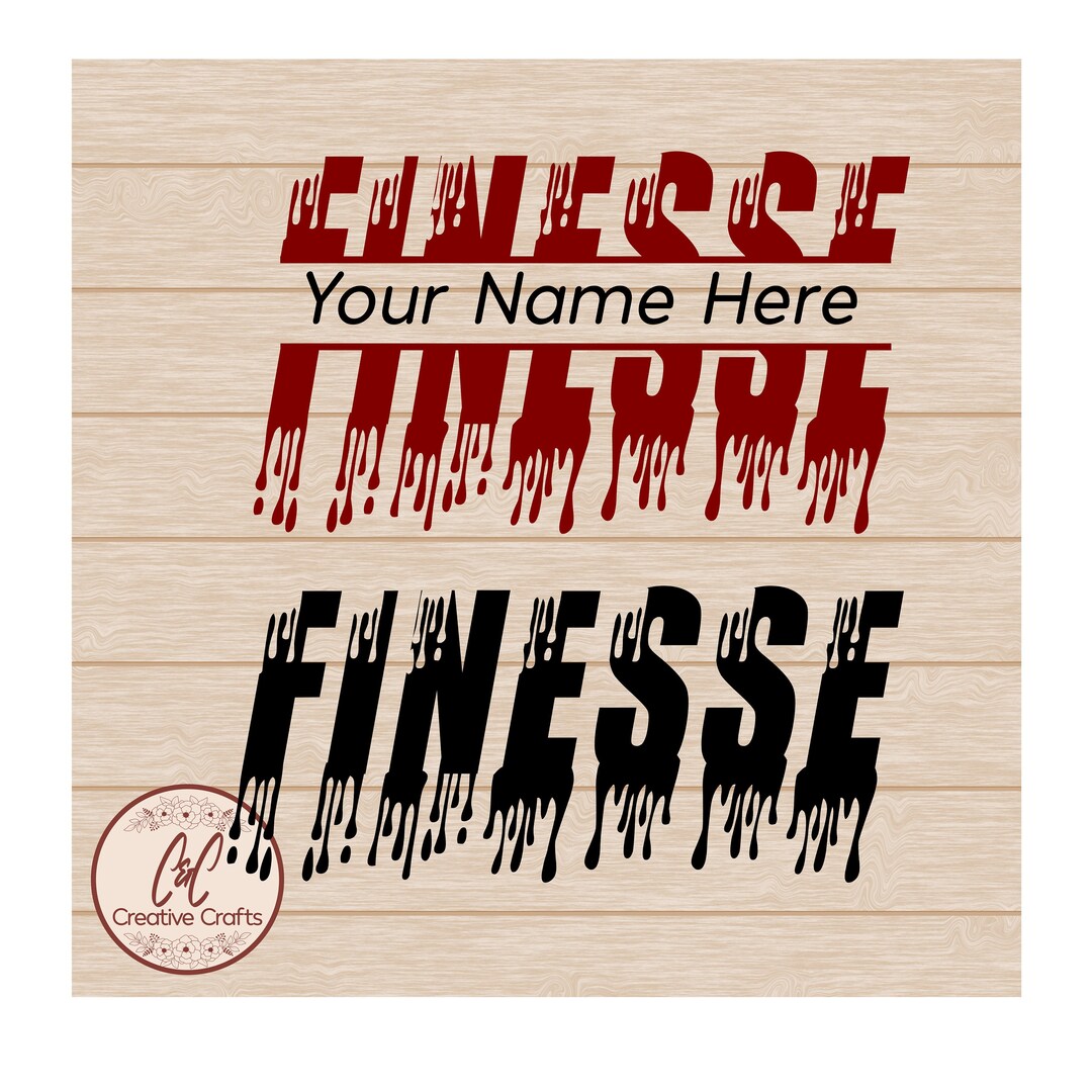 Finesse| Finesse Drip | Finesse Svg | Finesse Split Monogram |SVG |PNG ...