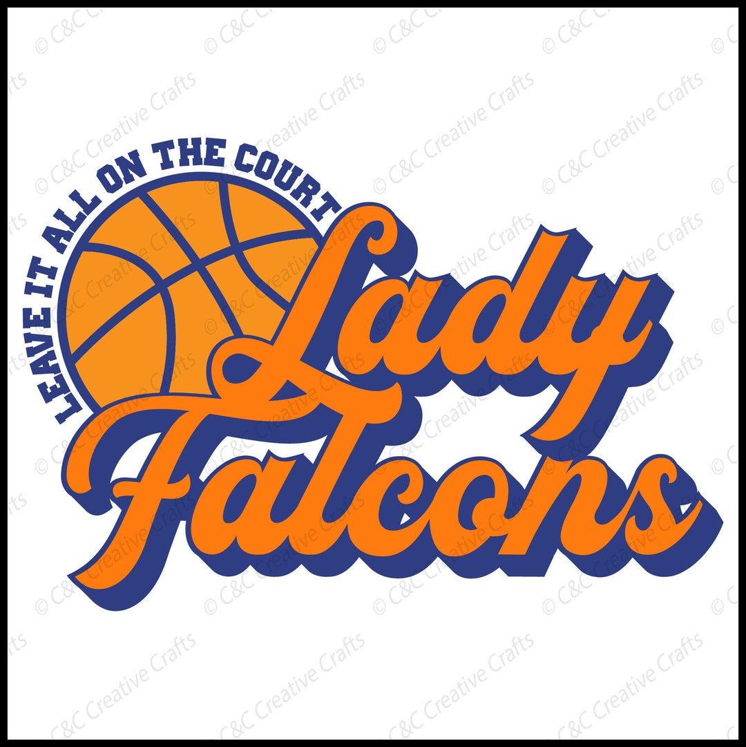 Lady Falcons Basketball Svg Basketball Svg Mascot Svg Digital Download ...