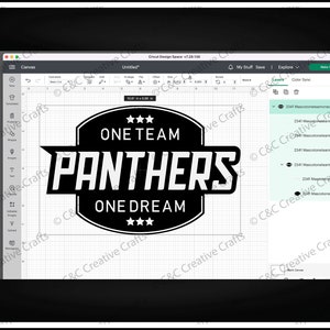 Panthers Svg | One Team Svg | One Dream Svg| Mascot Svg | Sports Team ...