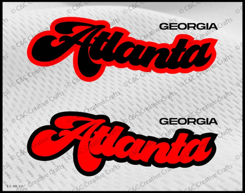 Atlanta Georgia Wave Design | SVG PNG JPG (digital Download) - Etsy
