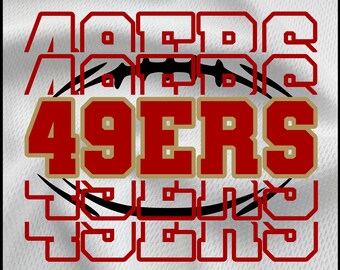 49ers Letters Svg - Etsy