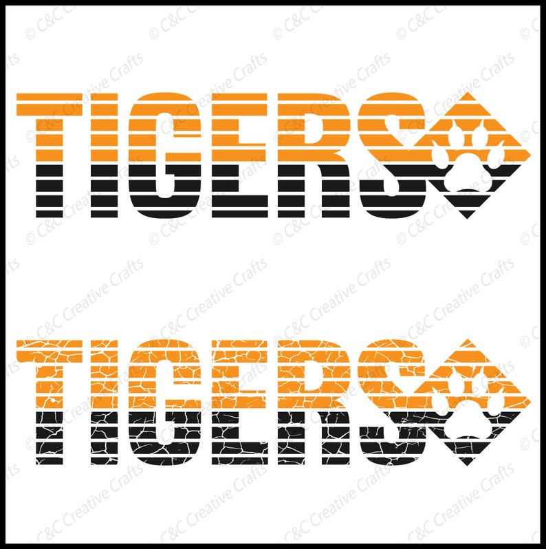 Tigres svg/ Duo svg/ Tiger Mascot svg / Tigre angustiado svg / Descarga ...