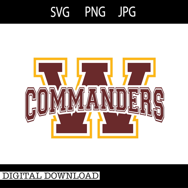 Washington Commanders Logo Svg - Etsy