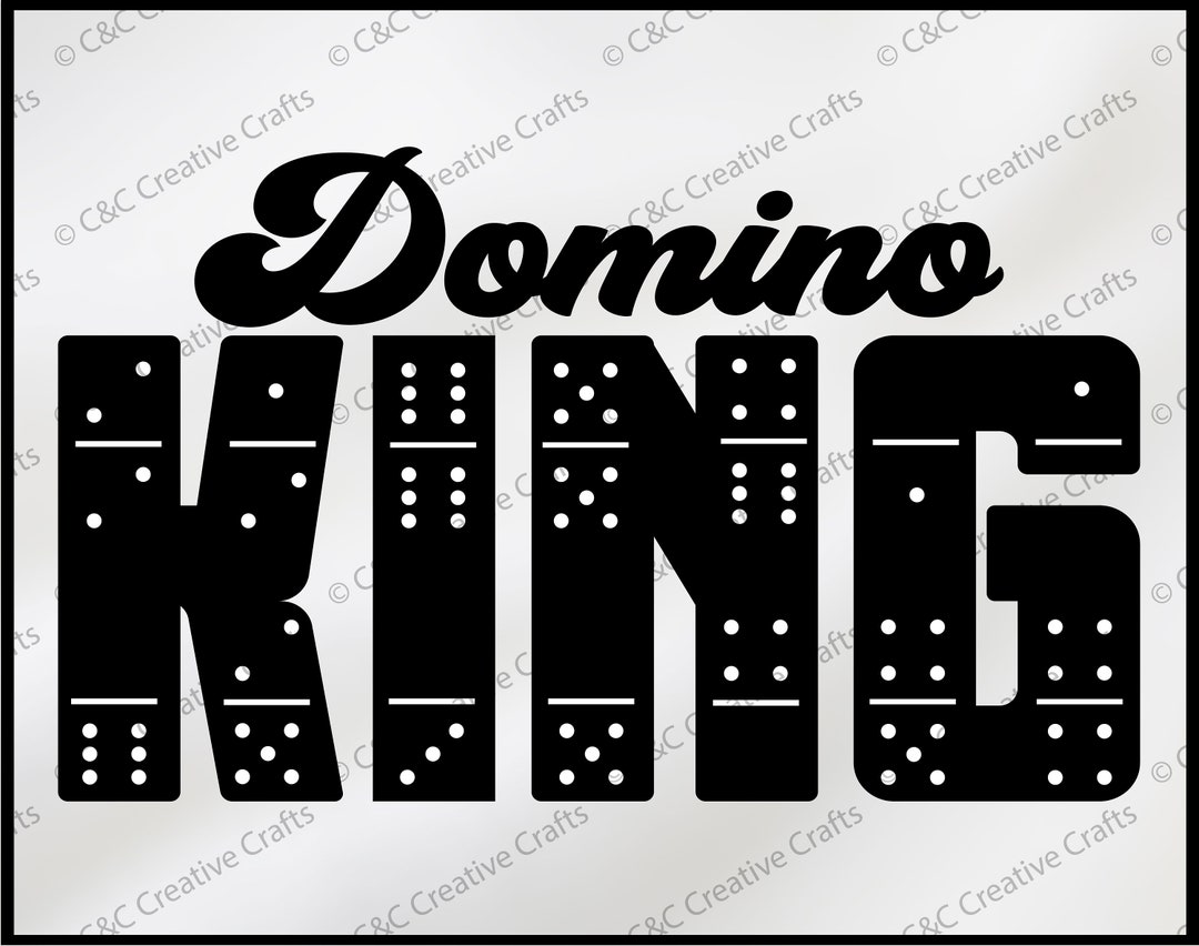 Domino King Svg, Dominos Svg, King Svg, Digital Download, SVG, PNG, JPG ...