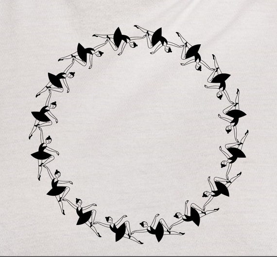 Ballerina Round Border Svg Ballet Girl Ballerina SVG PNG - Etsy