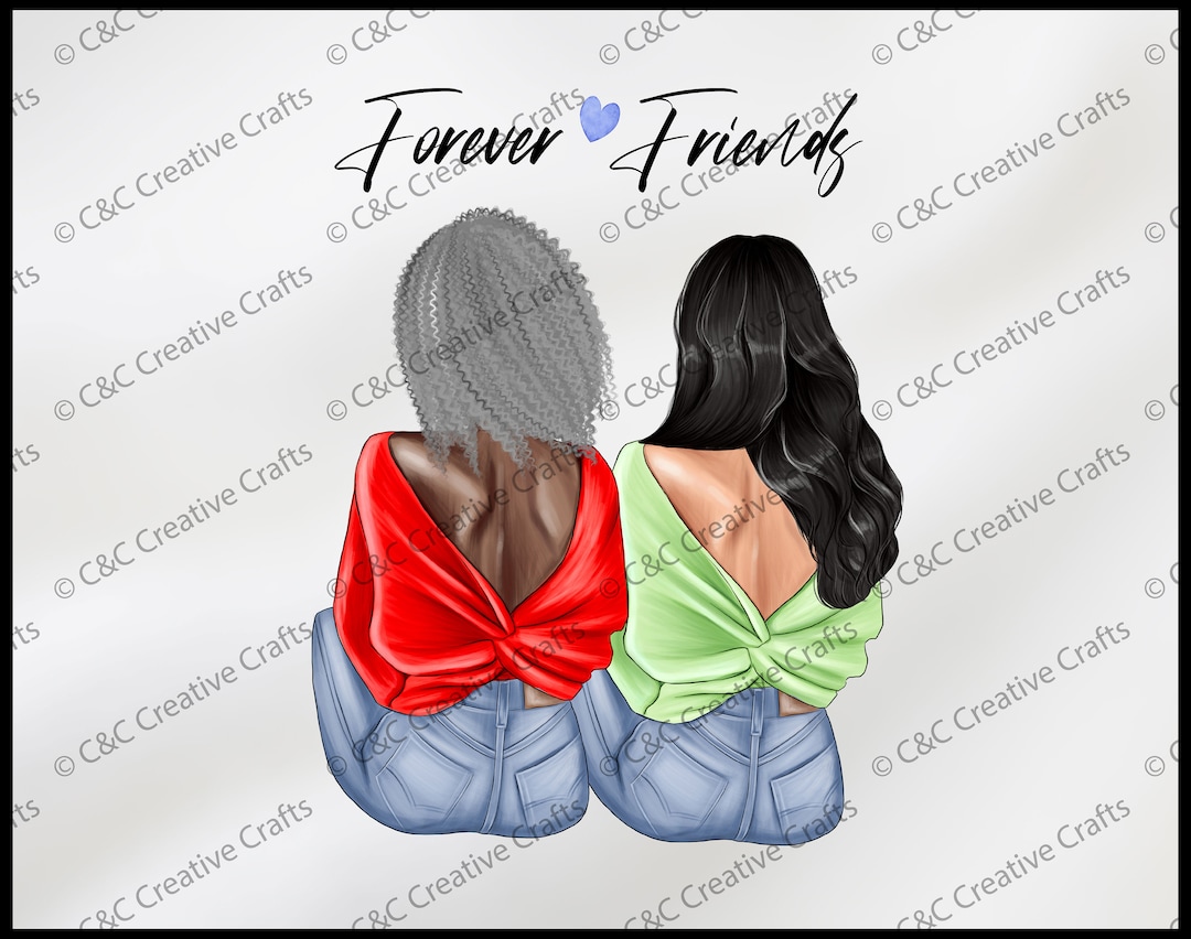 Forever Friends Customizable PNG Digital Download Sublimation #23170 - Etsy