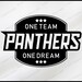 Panthers Svg One Team Svg One Dream Svg Mascot Svg Sports Team Svg Ball ...