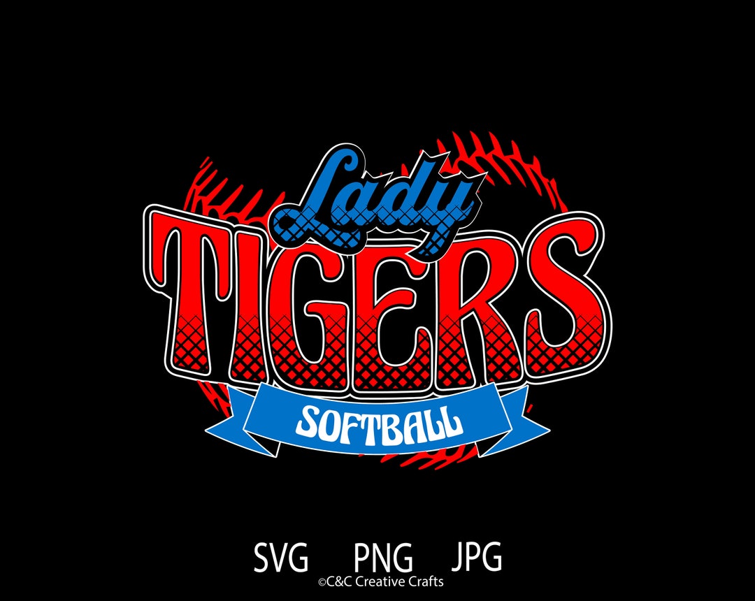 Lady Tigers Softball | Team Sport |SVG |PNG |JPG| Cricut Design Space ...