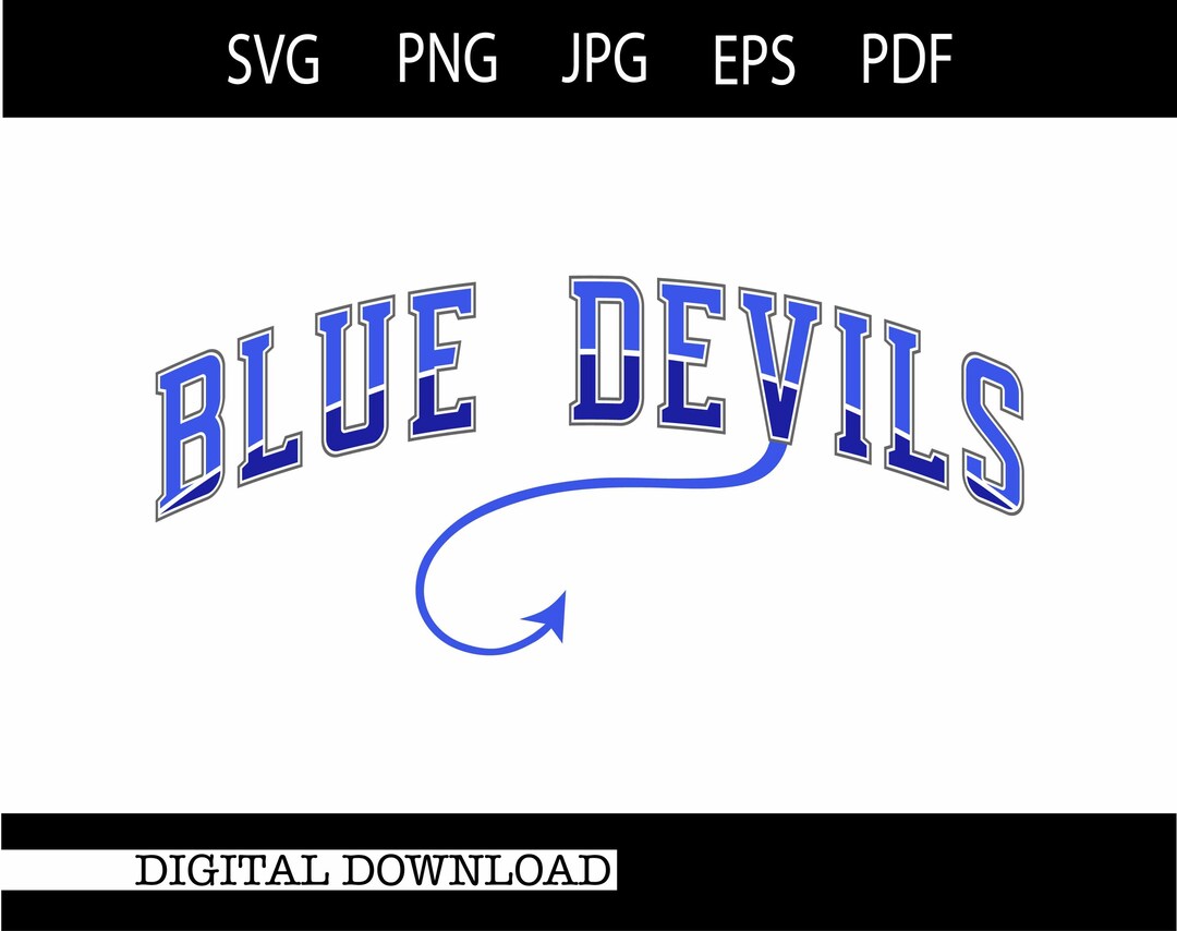 Blue Devils Svg | Team Sport |SVG |PNG |JPG| Cricut Design Space ...