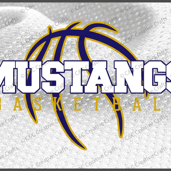 Mustangs Team Logo Svg - Etsy