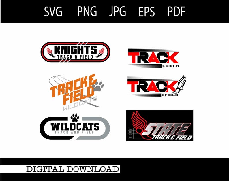Track and Field Bundle | Instant Digital Download | Svg-png-jpg-eps-pdf ...