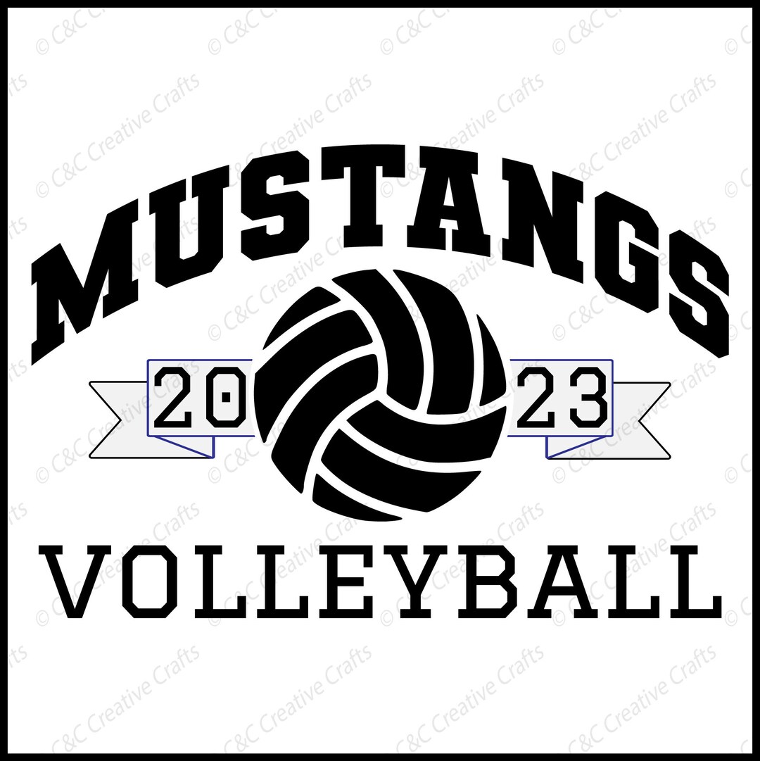 Mustangs Volleyball Svg | Digital Download, SVG, PNG, JPG #23234 - Etsy