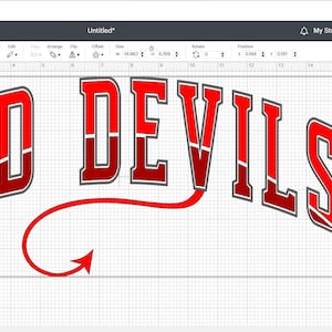 Red Devils | Team Sport |SVG |PNG |JPG| Cricut Design Space | Instant ...