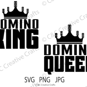 Domino King Svg,domino Queen Svg, Dominos Svg, King Svg, Queen Svg ...