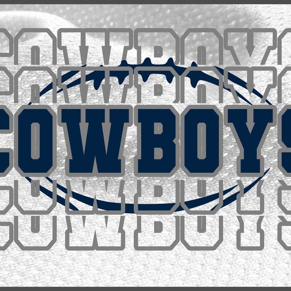Dallas Cowboys Letters Svg - Etsy