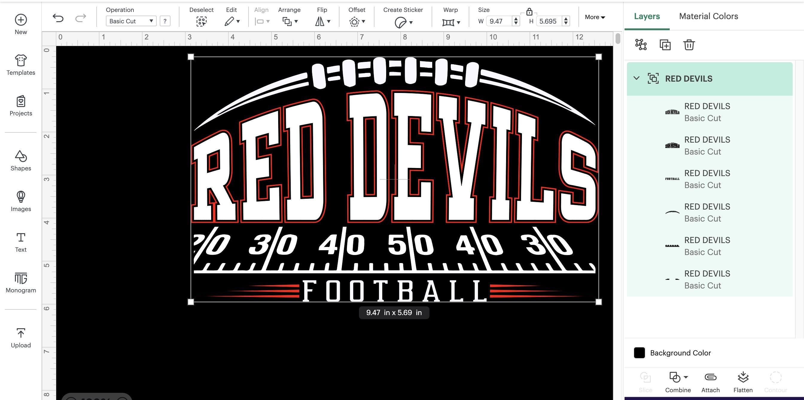 Red Devils Football Digital Download | Printable Football Wall Art ...