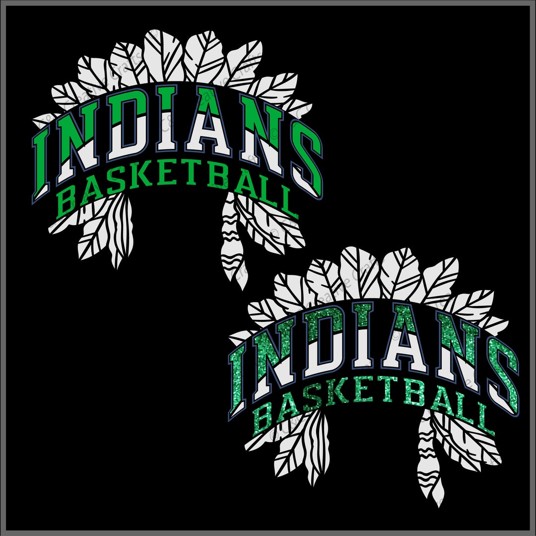 Indians Green Sublimation Image | Green Glitter and Green Mat Finish ...