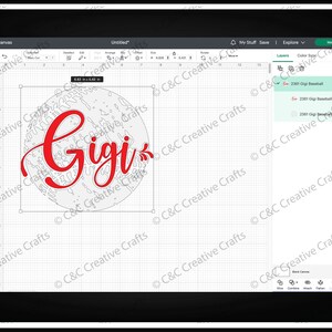 Gigi Svg | Baseball Svg | Sports Team Svg |SVG |PNG |JPG| Cricut Design ...