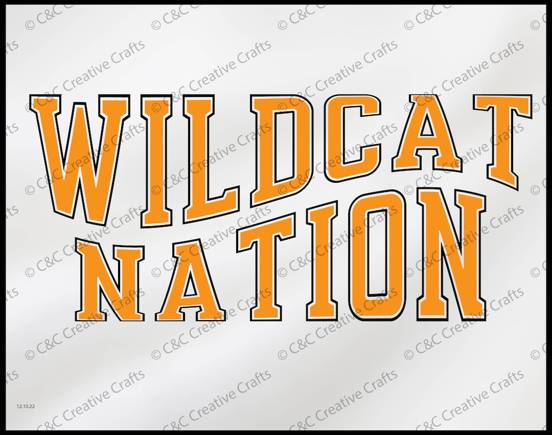 Wildcat Nation SVG | Team Sports Design (digital Download) - Etsy