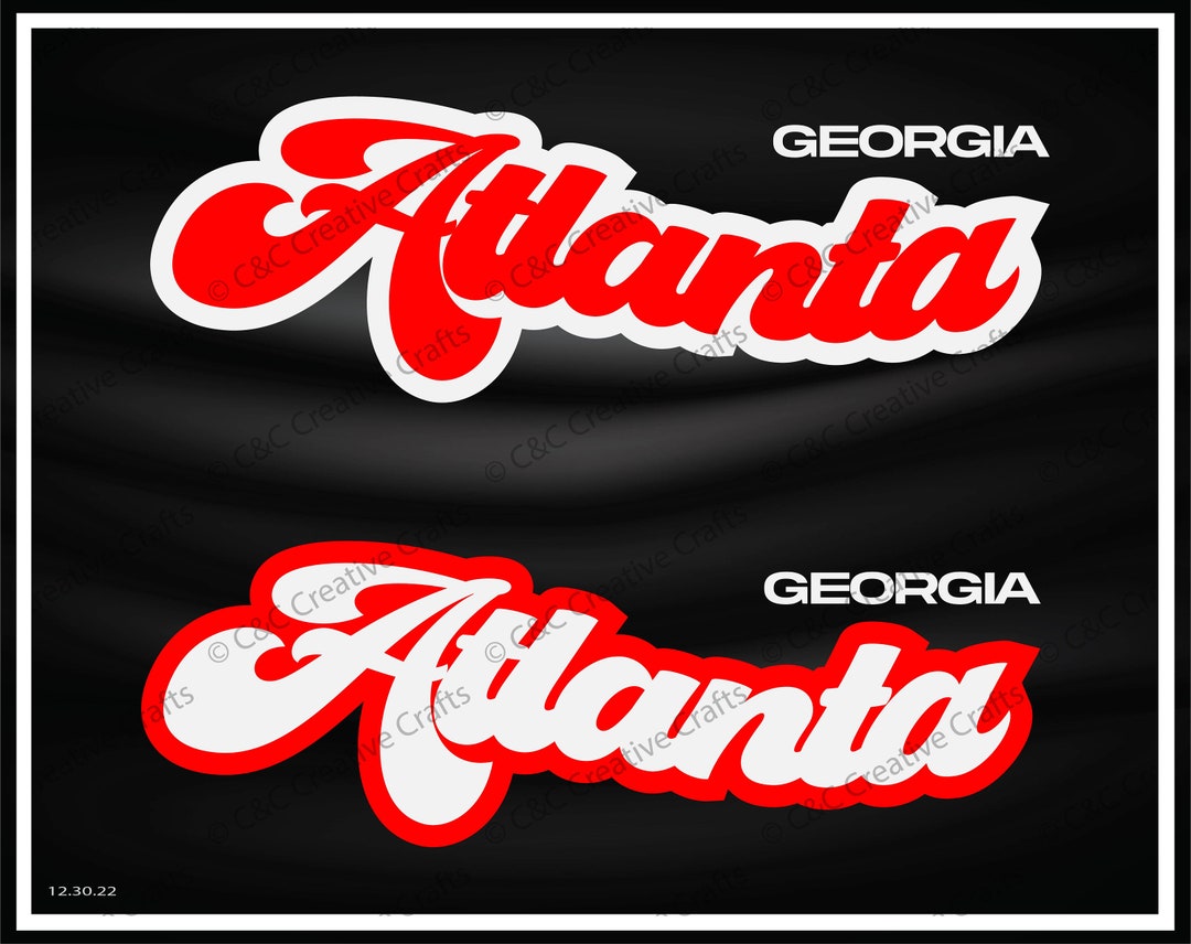 Atlanta Georgia Wave Design | Atlanta Svg | Georgia Svg | Peach State ...
