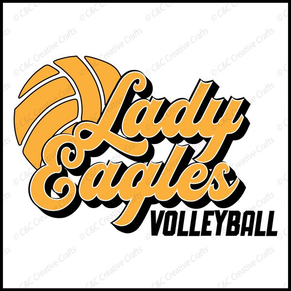 Eagles Volleyball Svg - Etsy