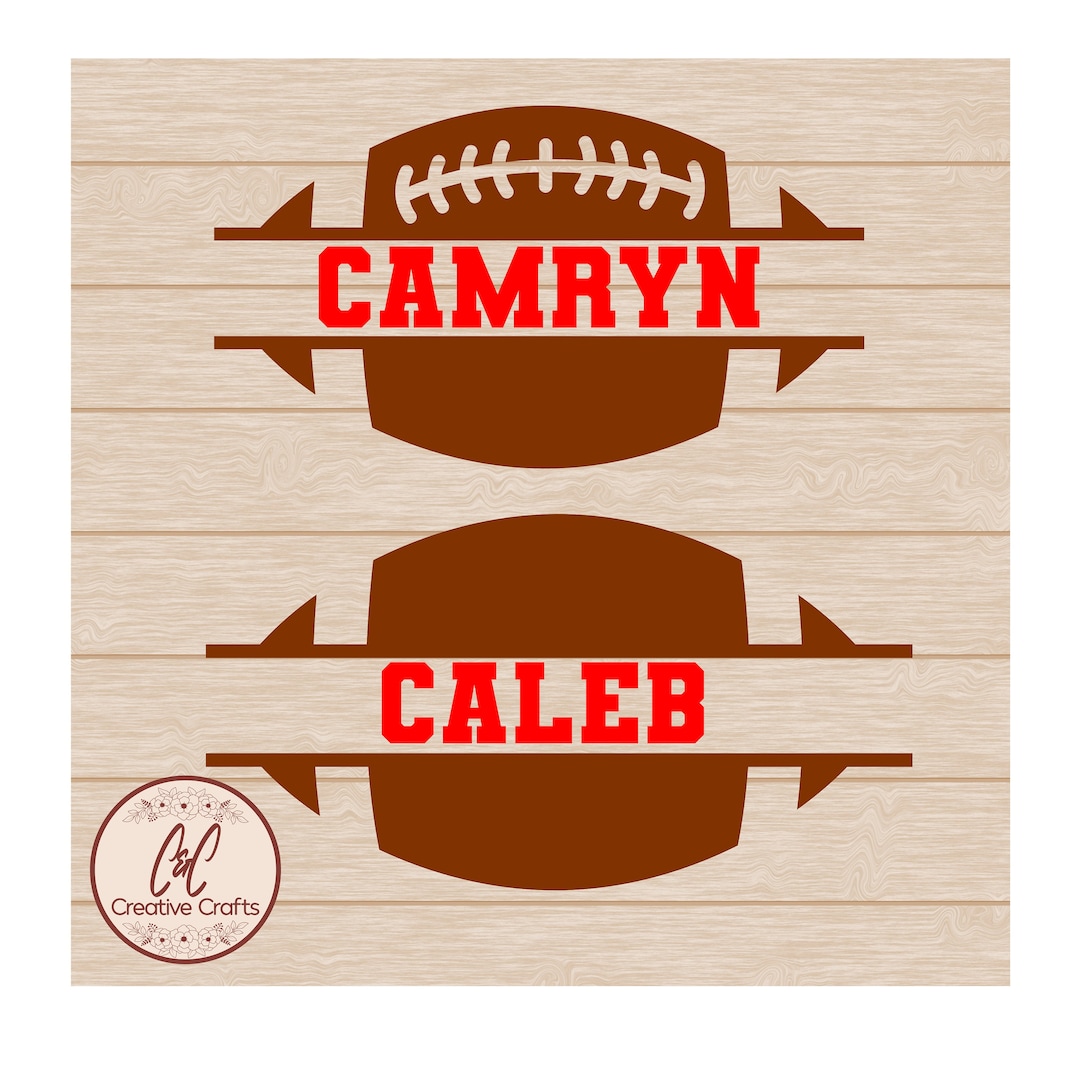 Football Split Monogram Svg | Football Svg | SVG |PNG | JPG |instant ...