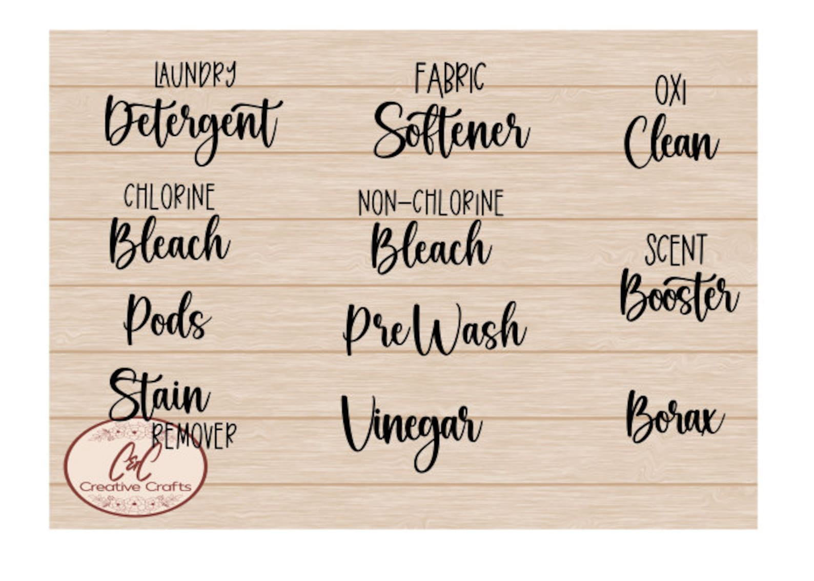 Laundry Room Labels SVG | Digital Download - Etsy