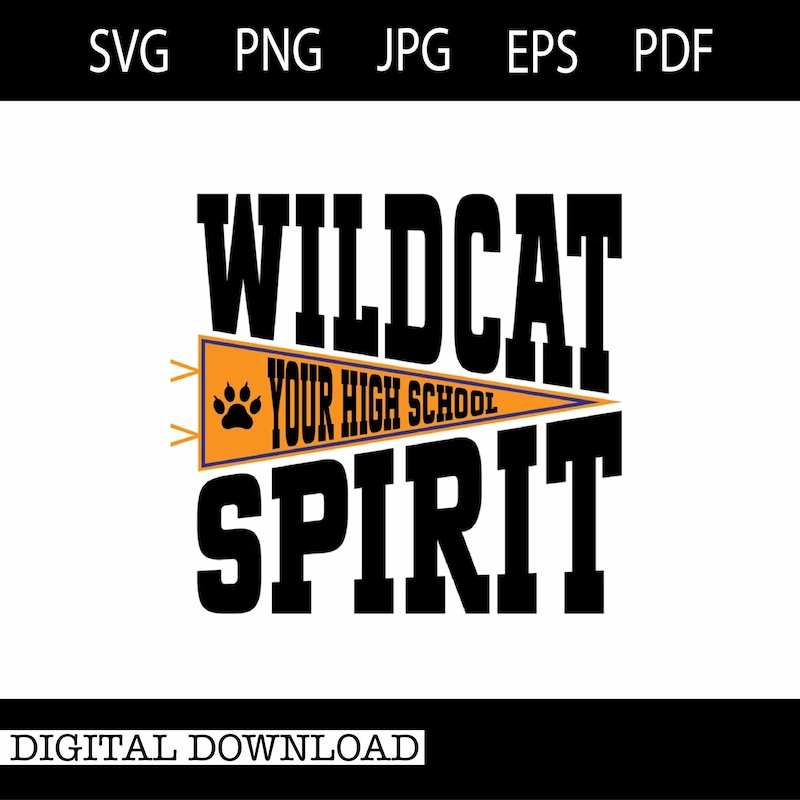 School Spirit Svg - Etsy