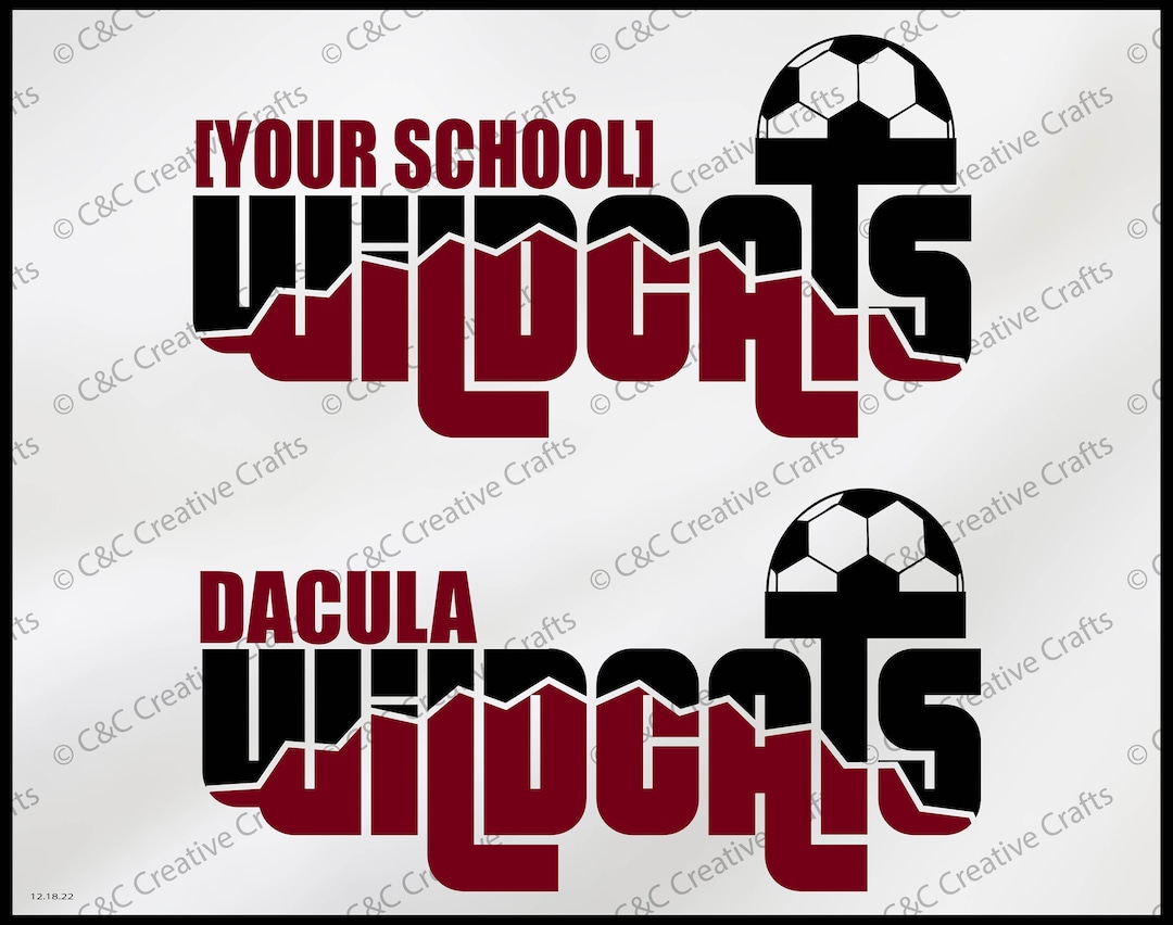 Wildcats Svg soccer Custom Svg Wildcats soccer Svg Sports Team SVG PNG ...