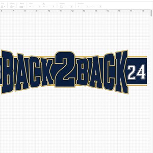 Back to Back 2023-2024 | High School Mascot| Digital Download, SVG, PNG ...