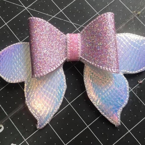 In the Hoop Mermaid Bow ITH Mermaid Bow ITH Embroidery - Etsy